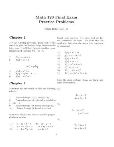 Math 120 Final Exam Practice Problems