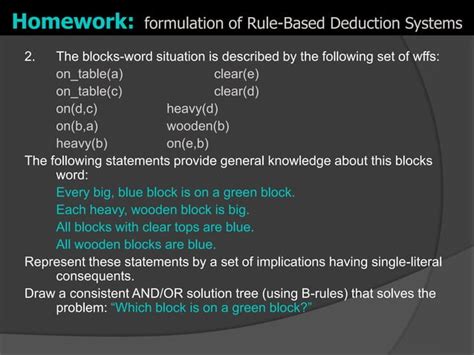 Rule Based Deduction System In Artificial Intelligencepdf