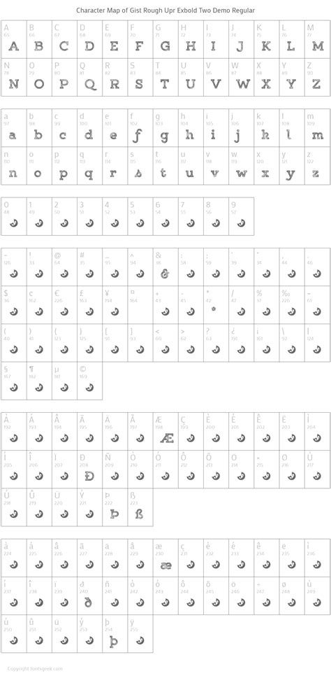 gist rough upr exbold two demo font download for free view sample
