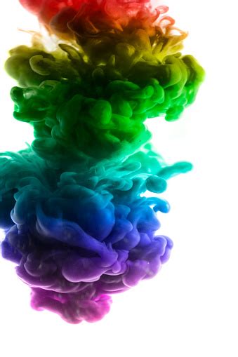 아크릴 색상과 물에 잉크입니다 추상 프레임 배경입니다 흰색 절연 0명에 대한 스톡 사진 및 기타 이미지 0명 구름 기체 물리 구조 Istock