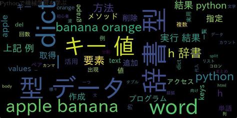 Pythonで学ぶ！初心者向け辞書型データの取り扱い方 ｜ 自作で機械学習モデル・aiの使い方を学ぶ