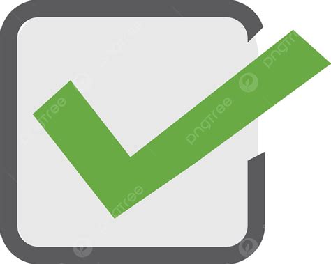 Vector Illustration Of A Check Mark Released From A Checkbox Vector Test Checklist Done Png