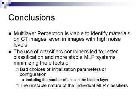 Multilayer Perceptron Classifier Combination For Identification Of