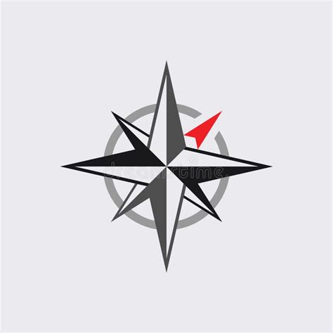 Compass Logo Direction Vector Symbol Navigation Sign Travel Stock Vector Illustration Of