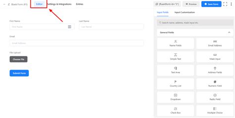 editor fluent forms wp manage ninja