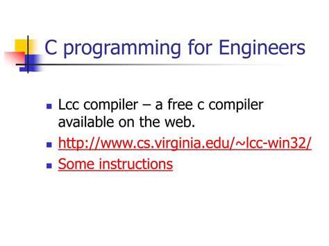 Ppt C Programming For Engineers Powerpoint Presentation Free Download Id1108577