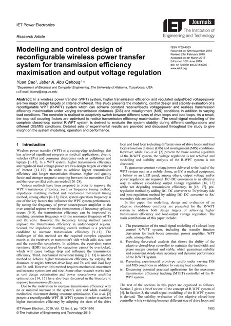 Modeling And Control Design Of Reconfigurable Wireless Power Transfer System For Transmission