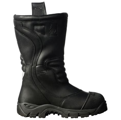 Magnum Pro Bunker Fireman Unisex Boot With Fire Retardant Leather North Sea Workwear