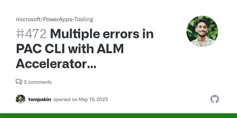 Multiple Errors In Pac Cli With Alm Accelerator Deplyoments · Issue