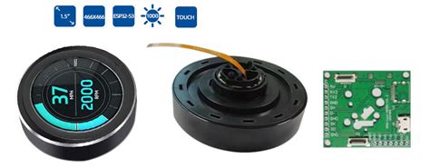 1 5 Inch 466×466 Round Amoled Knob Display Touch Screen Esp32 Arduino Lvgl Wifi Ble Uart Smart