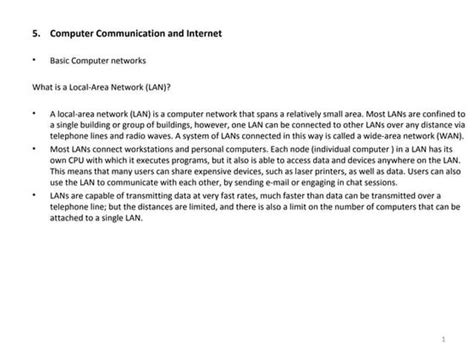 computer communications and networks ppt computer networking
