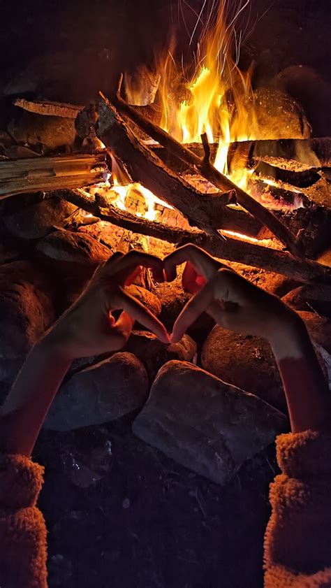 Fire Bonfire Evening In Front Of Bonfire Campfires Photography