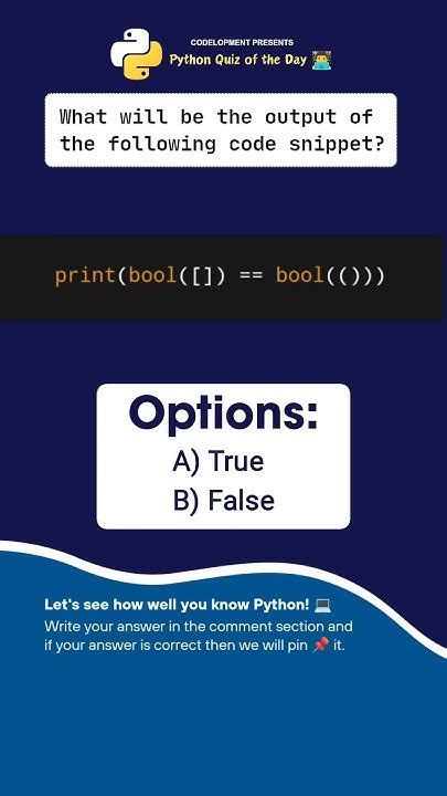 Python Quiz Question 117 👨‍💻 Shorts Youtube