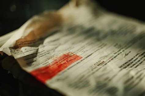 A Document With Redacted Text Symbolizing The Lack Of Transparency And