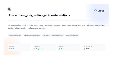 How To Manage Signed Integer Transformations Labex How To Manage Signed Integer Transformations Labex