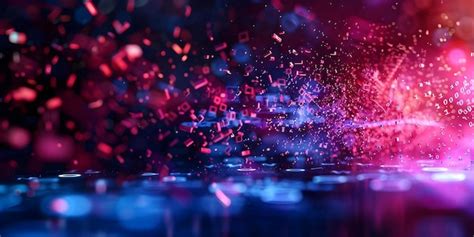 Transition To Blockchain Technology Broken Digital Binary Code Background Concept Blockchain