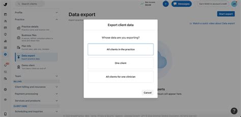 Exporting Client Information Through Data Exports Simplepractice Support