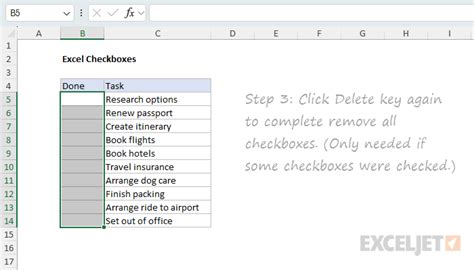 Native Checkboxes In Excel Exceljet