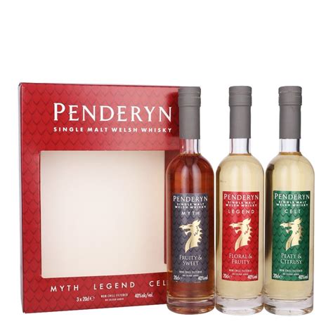 Penderyn Dragon T Pack 3x20cl T Ideas From The Whisky World Uk