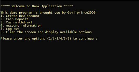 Github Evilprince2009console Banking System A Basic Banking System