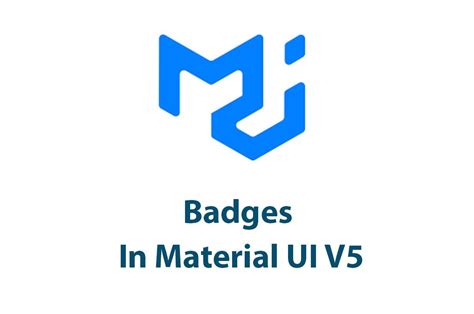 Badges In Material Ui V5