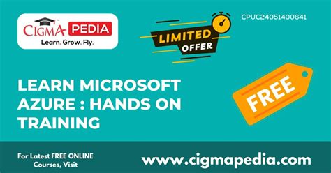 Learn Microsoft Azure Hands On Training Free Udemy Course CIGMA Pedia