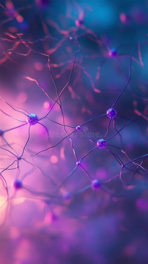 Intricate Neural Network With Glowing Nodes And Vibrant Connections In