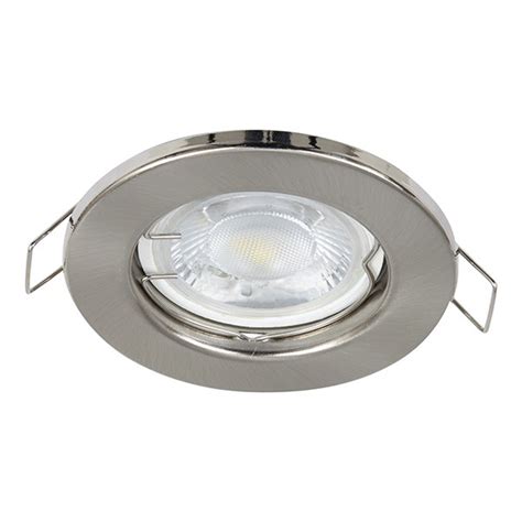 Basic Satin Chrome Downlighter With Lamp Holder And Bracket Excluding