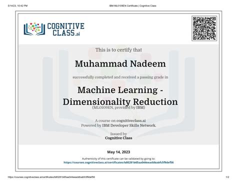 Muhammad Nadeem On Linkedin Here Is My Certificate Of Machine