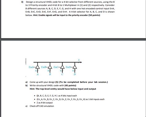 Solved How Do I Design A 4 Bit Selector Using 8 To 3