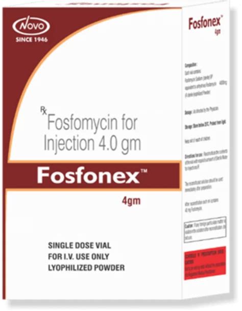 Fosfomycin Injection 4g 4 Gm At Best Price In Mumbai Id 2853779475373