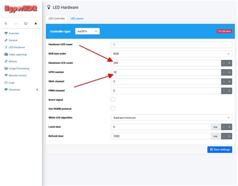 Ws X And Sk Rgbw Configuration When Used Directly With Raspberry Pi Awawa Dev HyperHDR