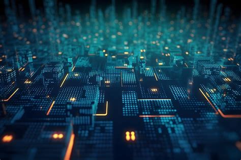 premium photo blockchain technology future computer and network datadriven networking technology