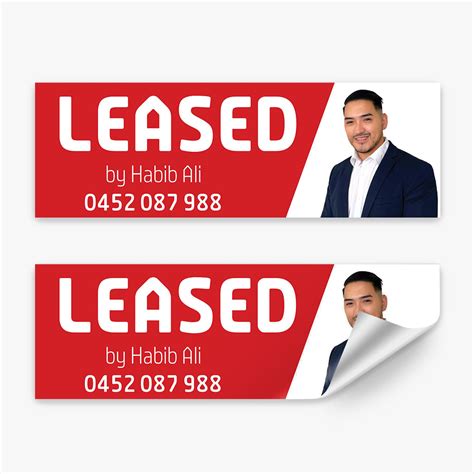 Leased Sticker Rectangle Professionals North West Real Estate