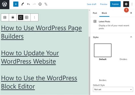 How To Use The WordPress Latest Posts Block