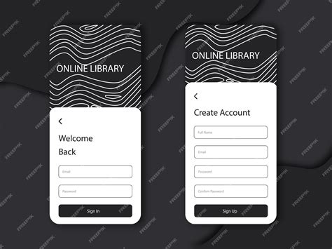 Premium Vector Free Vector Mobile Login Page Ui Template For Apps And