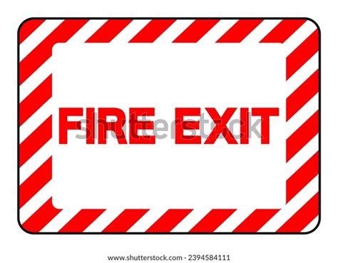 Fire Exit Symbol Sign Vector Illustration Stock Vector Royalty Free Shutterstock