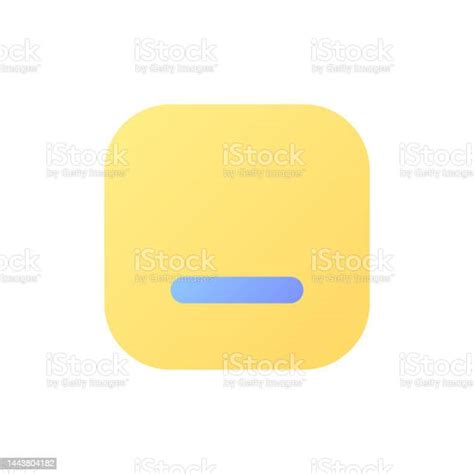 Minimize Button Pixel Perfect Flat Gradient Color Ui Icon Stock Illustration Download Image