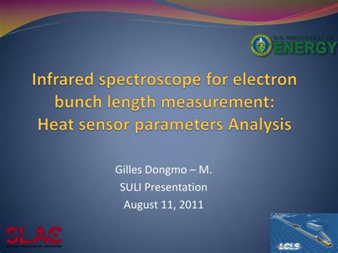 Ppt Infrared Spectroscope For Electron Bunch Length Measurement Heat