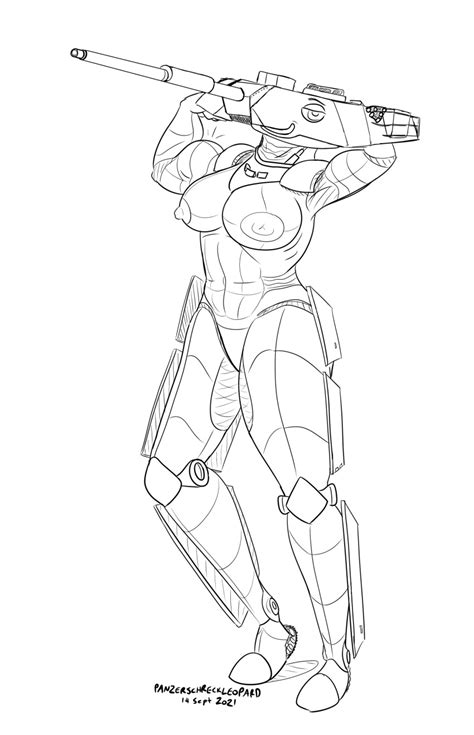 Rule 34 Absurd Res Alex Panzerschreckleopard Anthro Armor Big Breasts Breasts Female Flexing