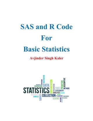 SAS And R Code For Basic Statistics PDF Technology Computing