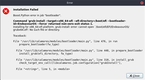 Dual Boot Windows Eos Installation Failed Error Endeavouros