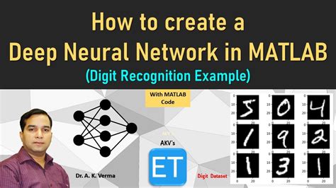 How To Create A Deep Neural Network In Matlab Digit Recognition Example Youtube