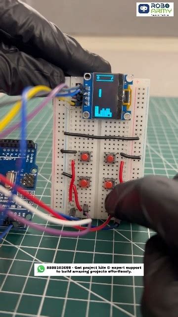 Diy Tetris Game Using Arduino Scienceproject Arduinoproject Roboarmy