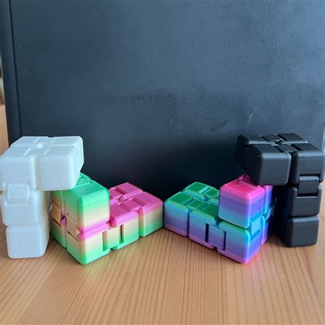 Fidget Infinity Cube 3d Printed Adhd Toy Etsy