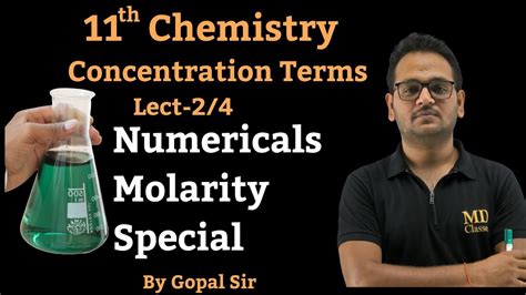 Molarity Questions Class 11 Some Basic Concepts Of Chemistry Class 11