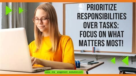 Prioritize Responsibilities Over Tasks Focus On What Matters Most Helene Segura Ma Ed Cpo®