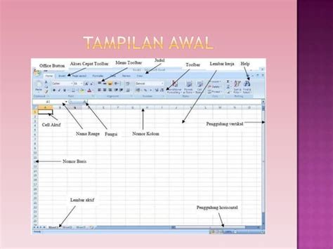 Mengenal Tampilan Microsoft Excel 2007 Pptx
