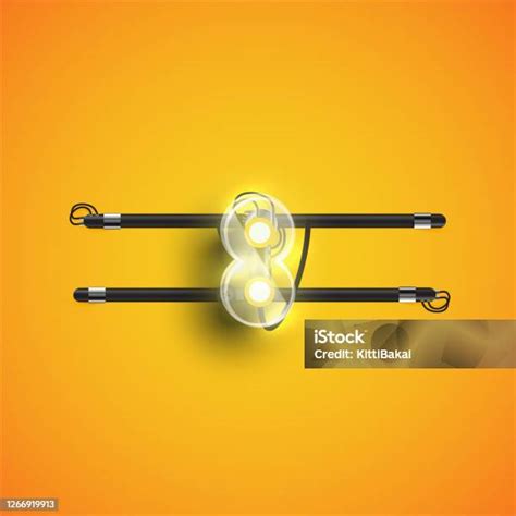 플라스틱 케이스 가 주위에 현실적인 네온 콜론문자 벡터 일러스트 3차원 형태에 대한 스톡 벡터 아트 및 기타 이미지 3차원