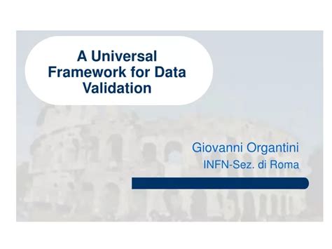 ppt dv framework efficient data validation and management solution